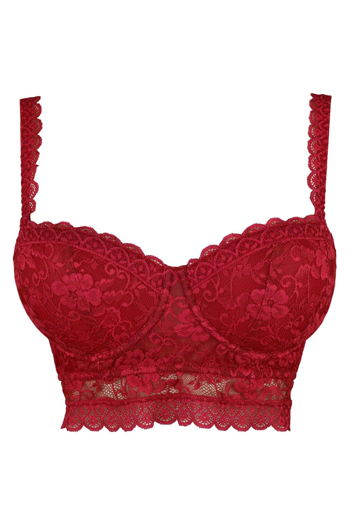 Rebel Longline Multiway Strapless Bra In Red Pour Moi