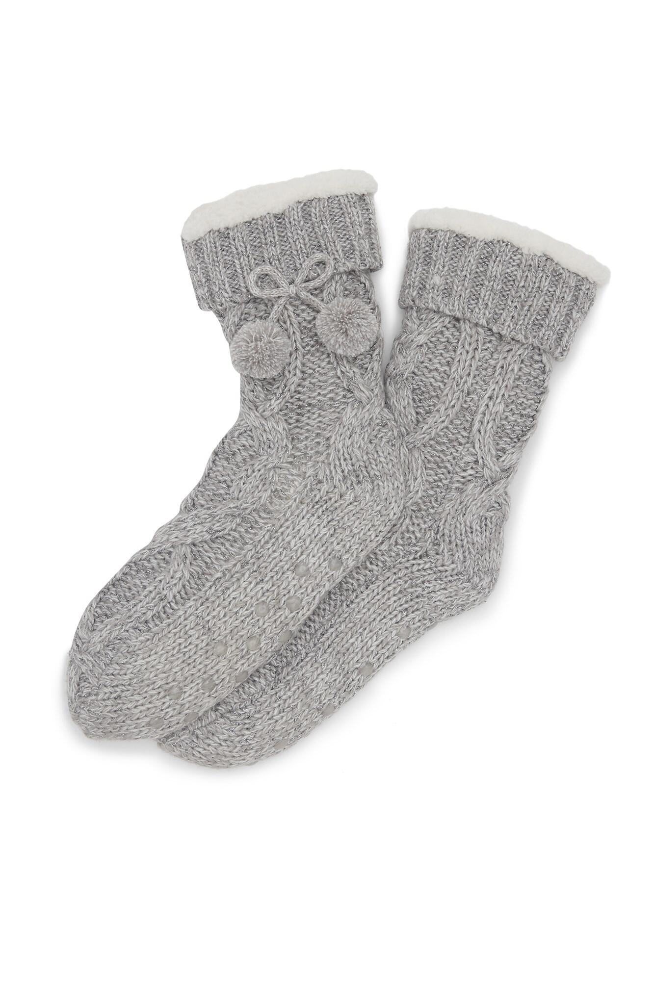 Knitted slipper socks store