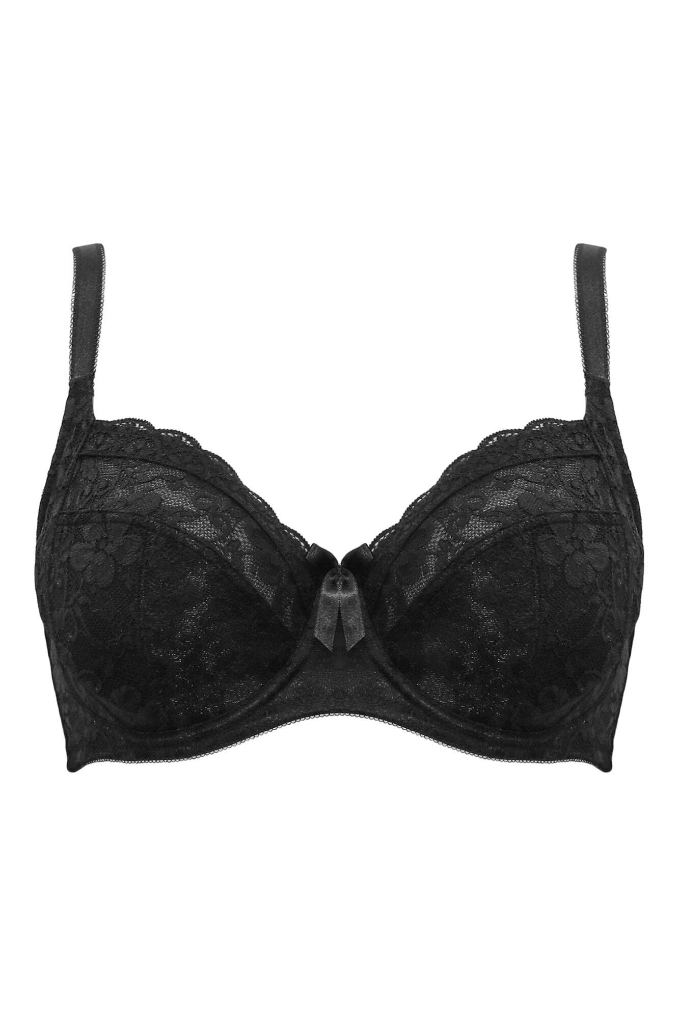 Rebel Underwired Side Support Bra D J In Black Pour Moi