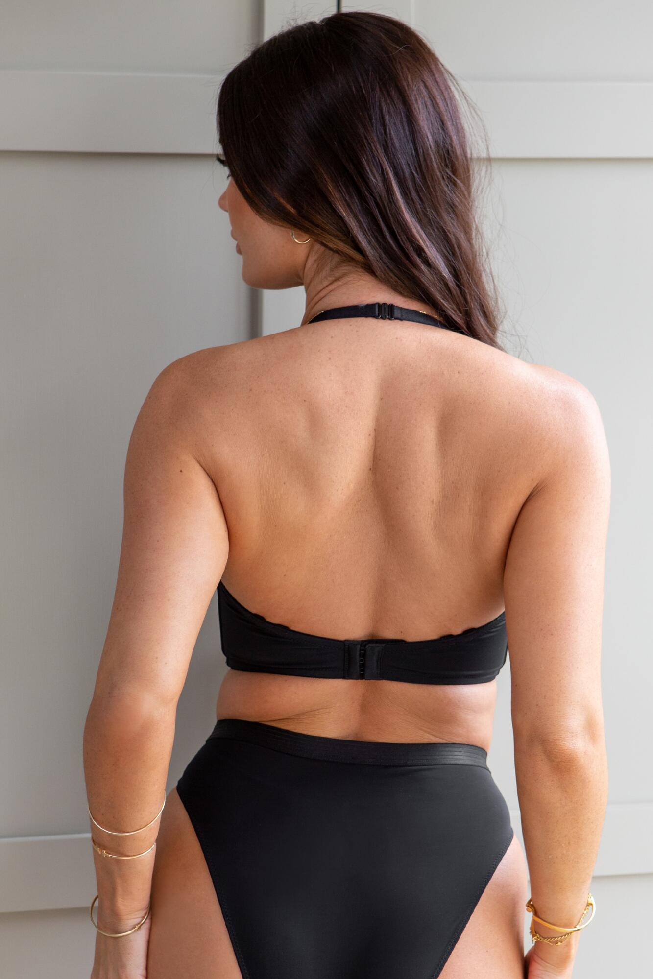 Definitions U Wire Plunge Low Back Multiway Bra in Black Pour Moi
