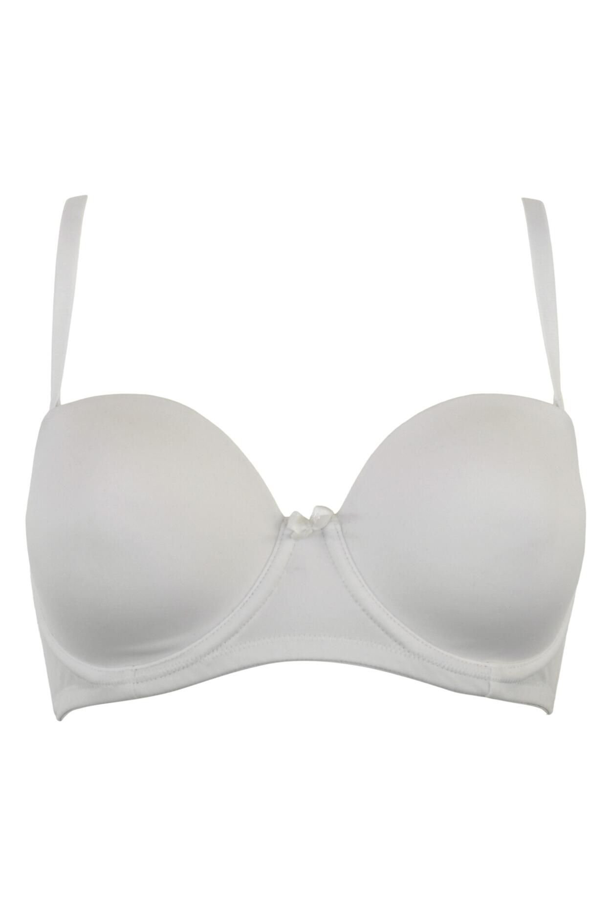 Definitions Lightly Padded Multiway Strapless Bra in Ivory | Pour Moi