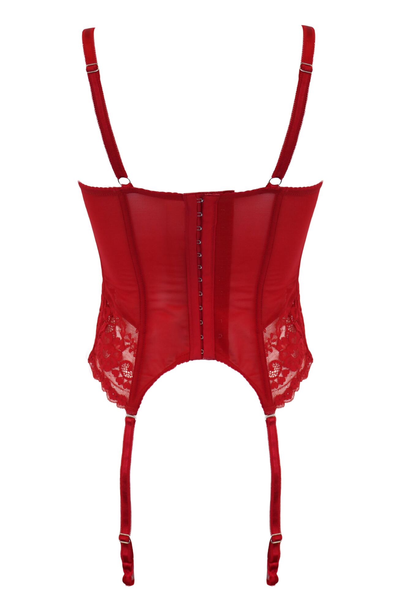 Fleur Basque Set in Red | Pour Moi